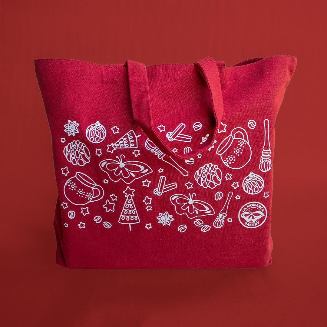 Monarca Holiday Red Tote Bag– La Monarca Bakery