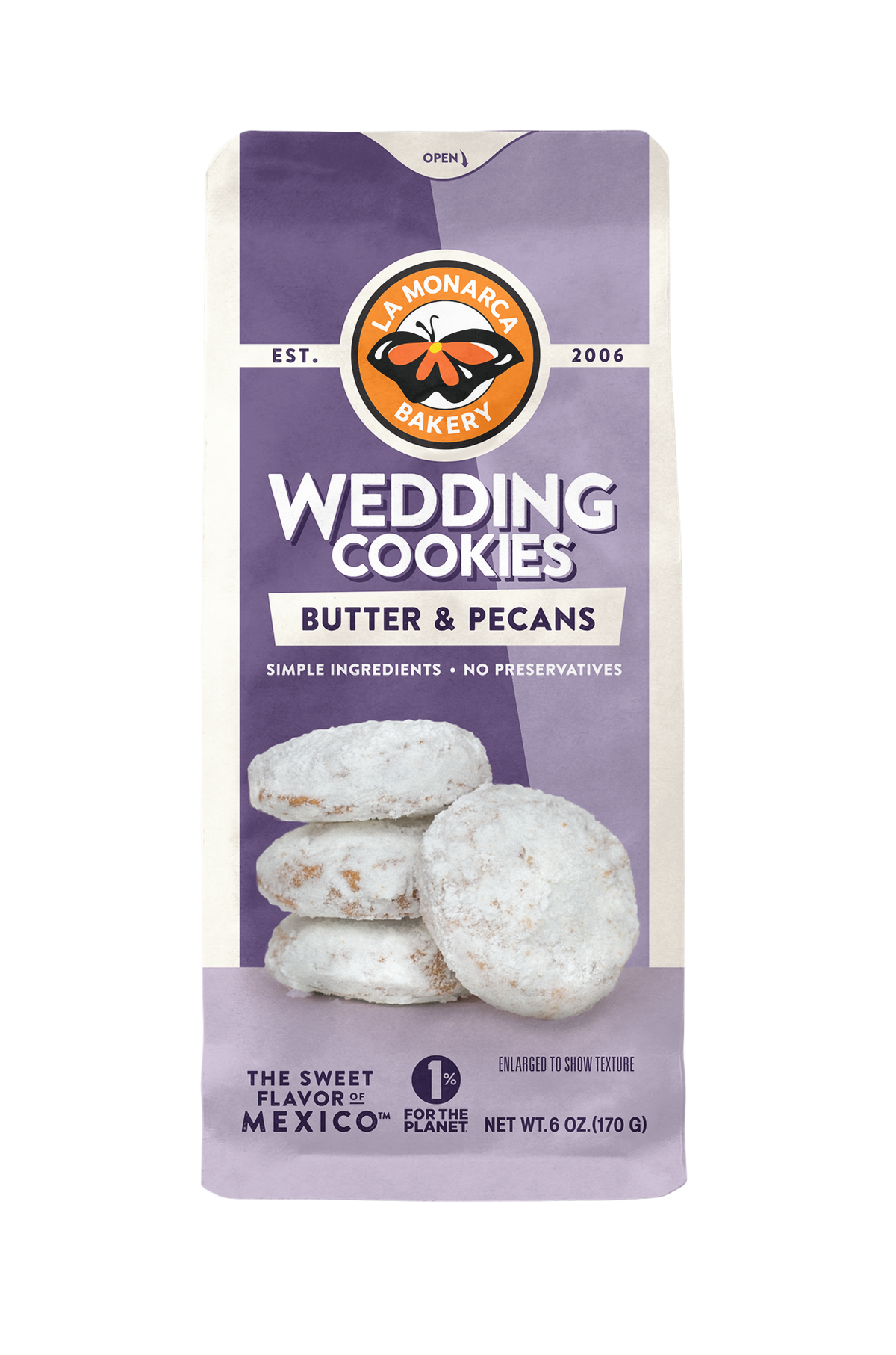 Mexican Wedding Cookies 6 oz Bag– La Monarca Bakery